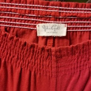 Brandy Melville | Tops | New Red Ross Shorts And Matching White Tank ...